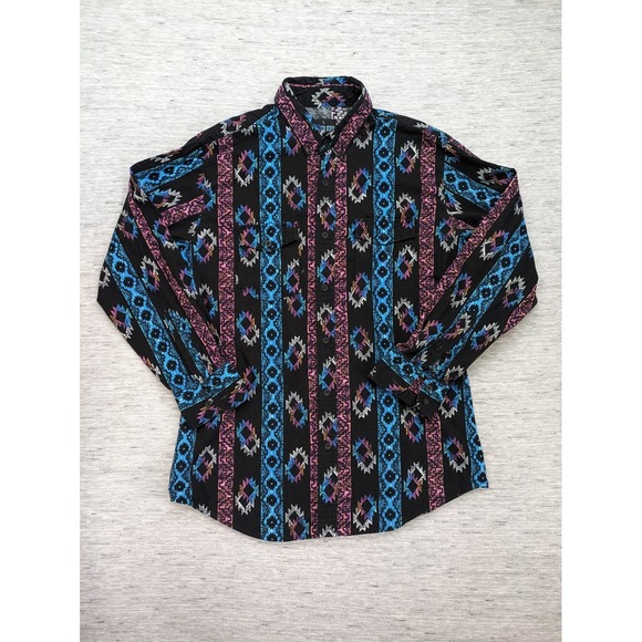 Wrangler | Shirts | Vtg Wrangler Mens Large Frontier Series Aztec ...